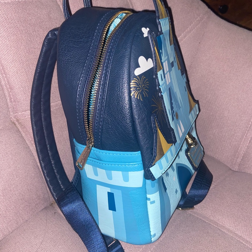 Loungefly Disney Cinderella Castle Mini Backpack - Gem